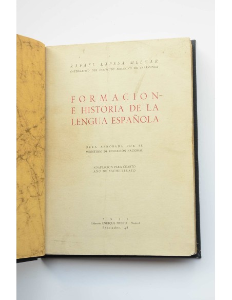 Formación e historia de la lengua española - Solar del Bruto